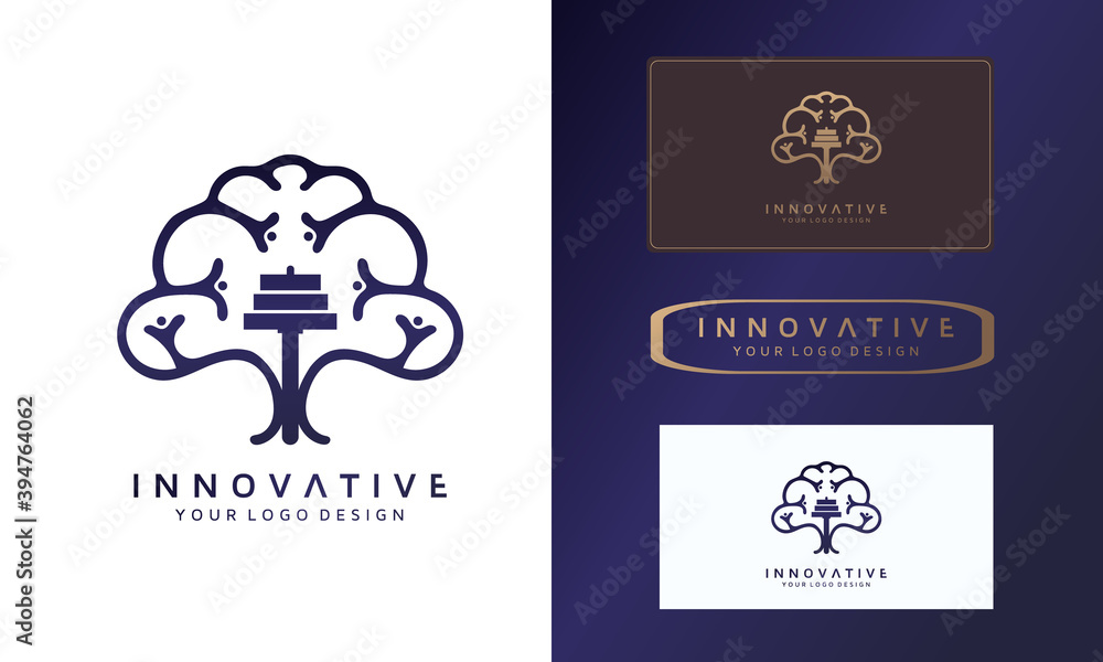 Human brain physical fitness logo design, Gym Logo Icon Design Vector ...