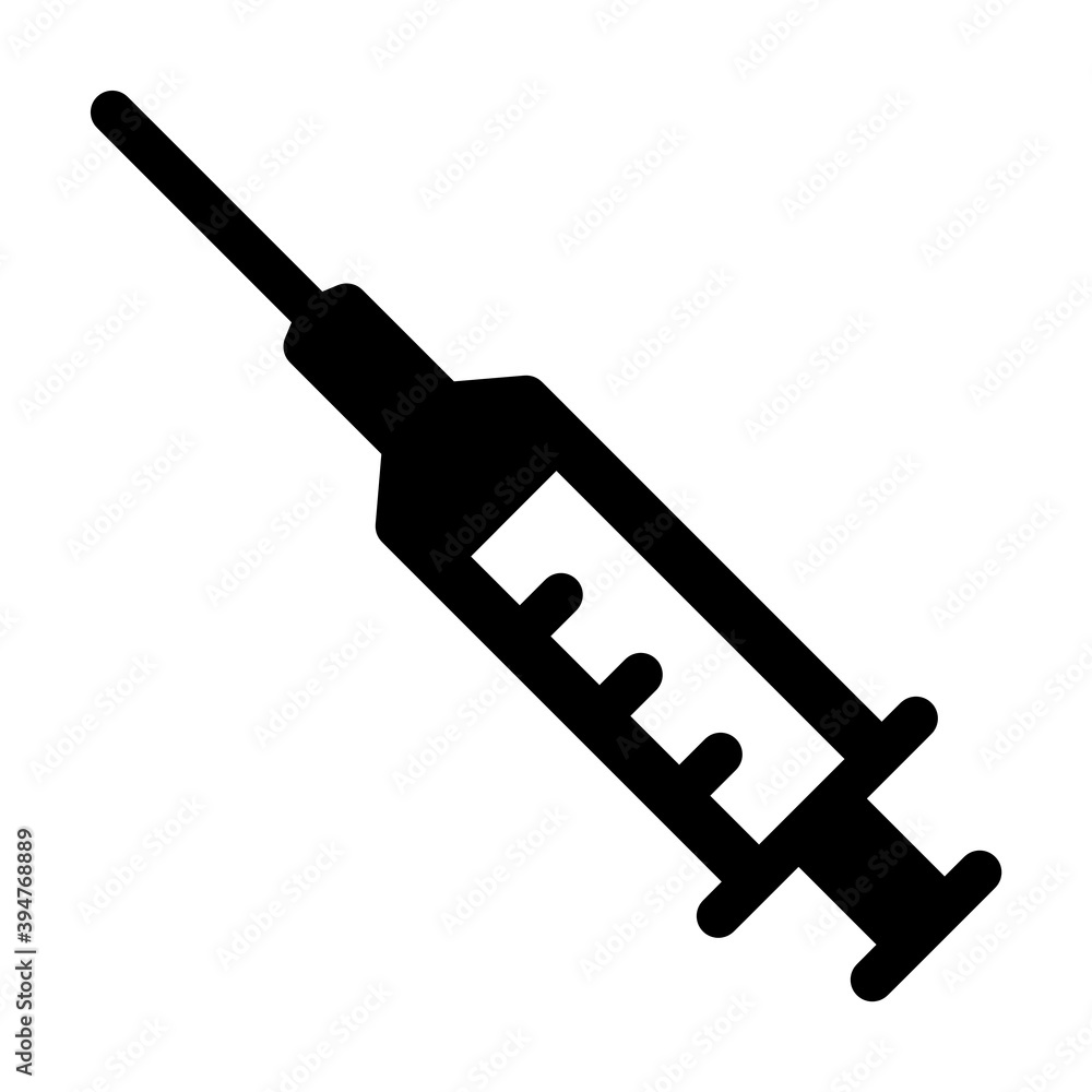 gz945 GrafikZeichnung - german: Spritze Symbol - Impfung - english ...