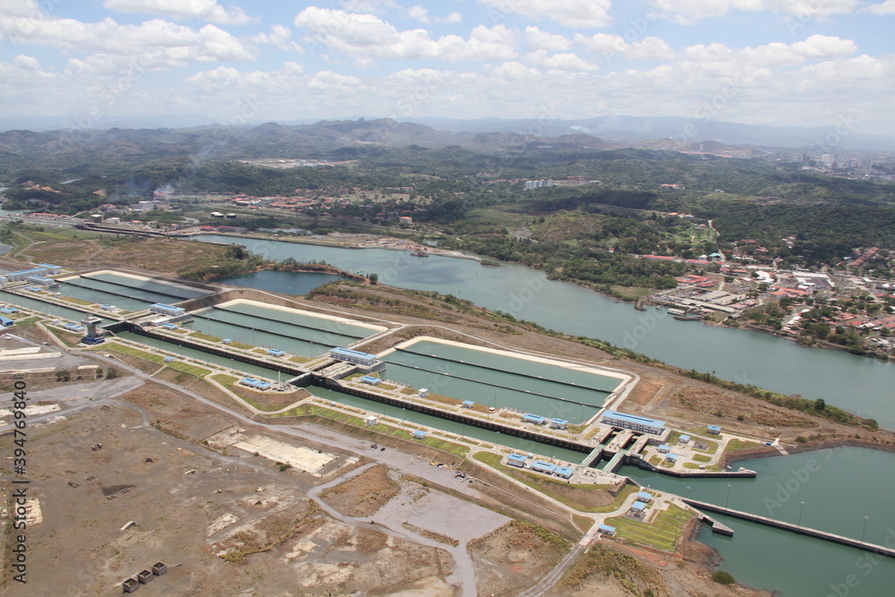 Foto de canal de panama cruce interoceanico para barcos do Stock ...