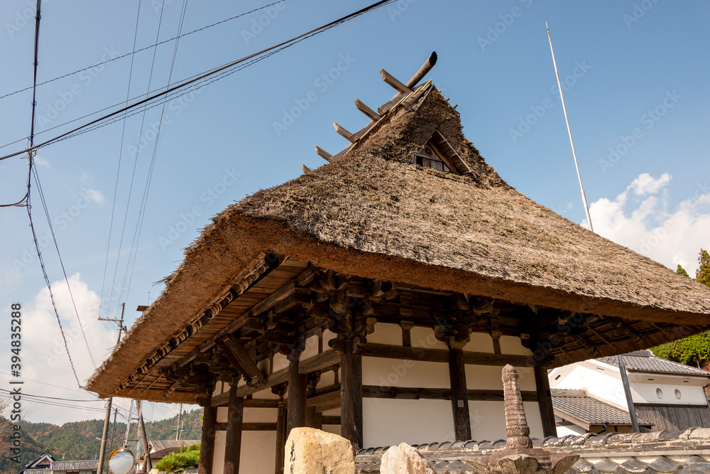 Main gate of Kanpuku-ji temple in Sanda city, Hyogo, Japan. Notes ...