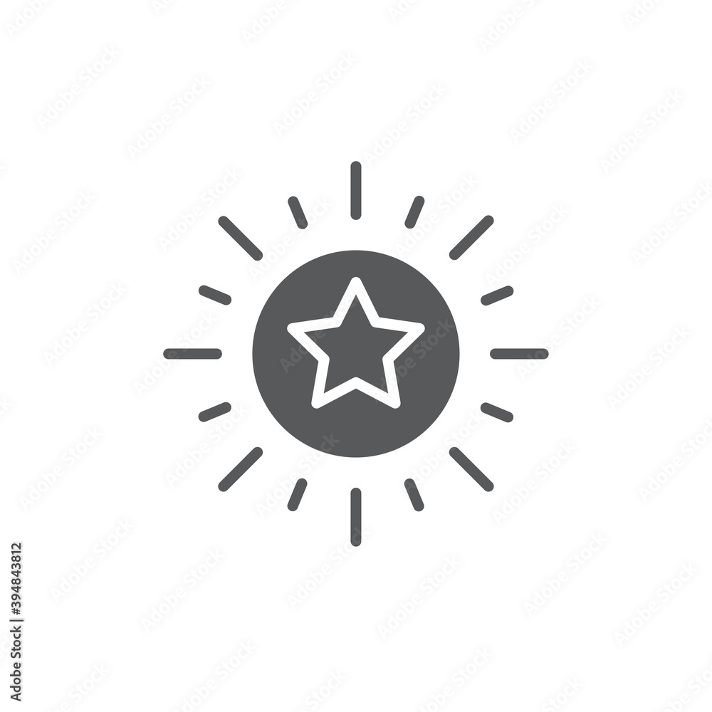 excellence icon, color, line, outline vector sign, linear style ...