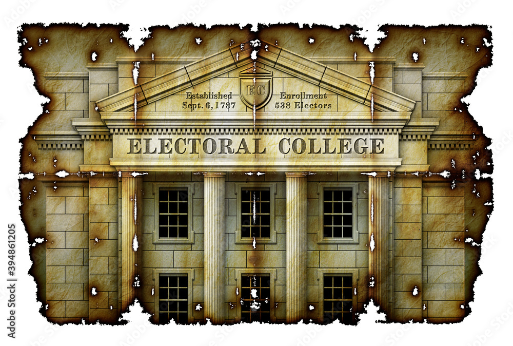 Electoral College On Antique Parchment Stock Illustration | Adobe Stock