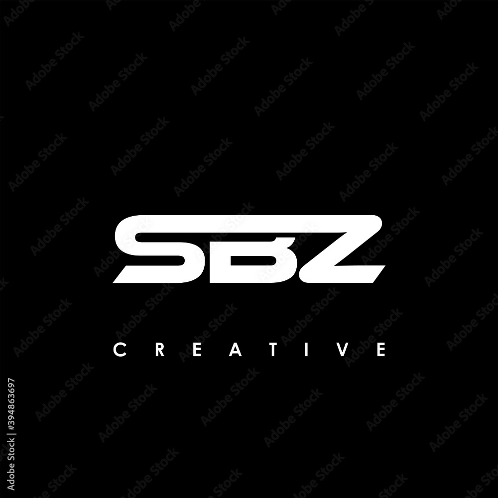 SBZ Letter Initial Logo Design Template Vector Illustration Stock ...