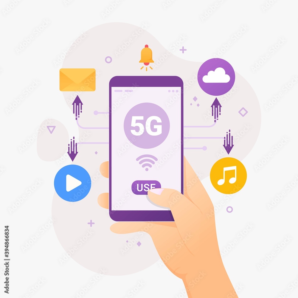 People use network high speed 5g connection. people using high speed ...