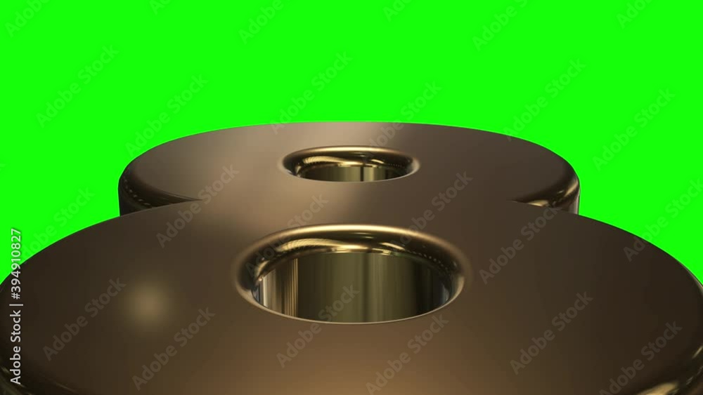 Countdown 3D Gold Text Green Screen Background_A03 Stock Video | Adobe ...