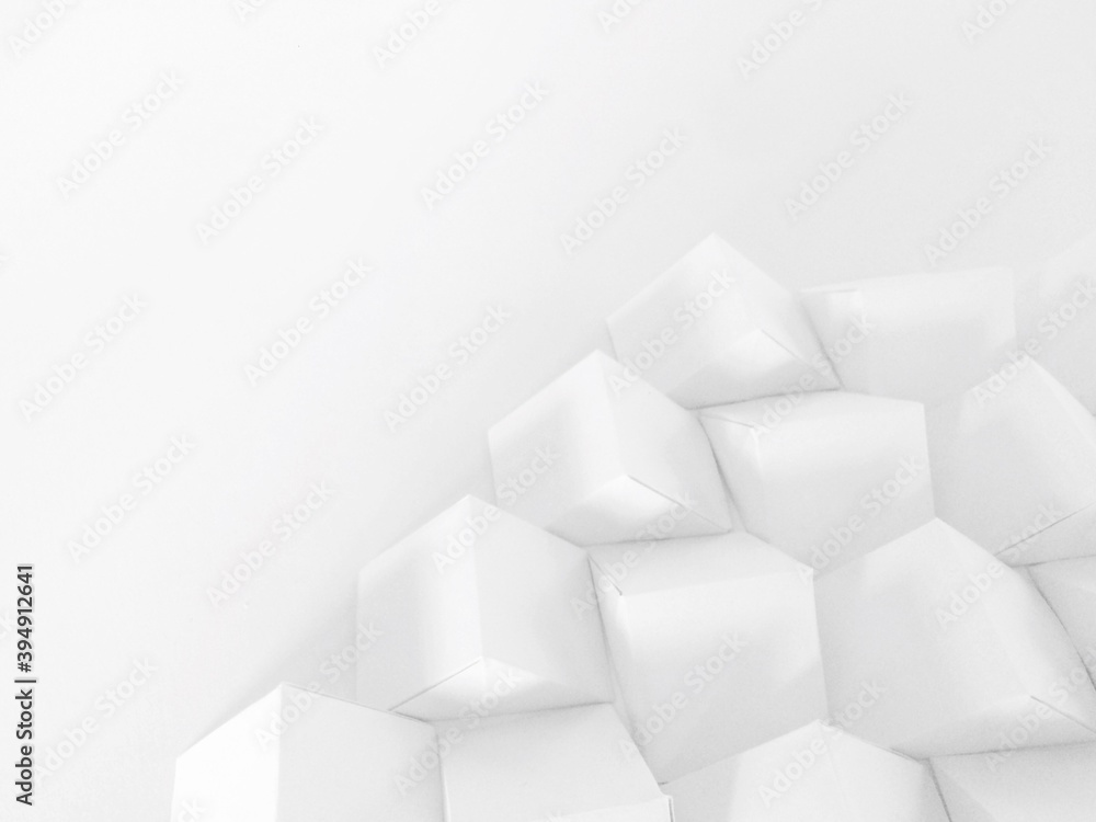 Close-up Of Abstract Objects Over White Background Stock Photo | Adobe ...