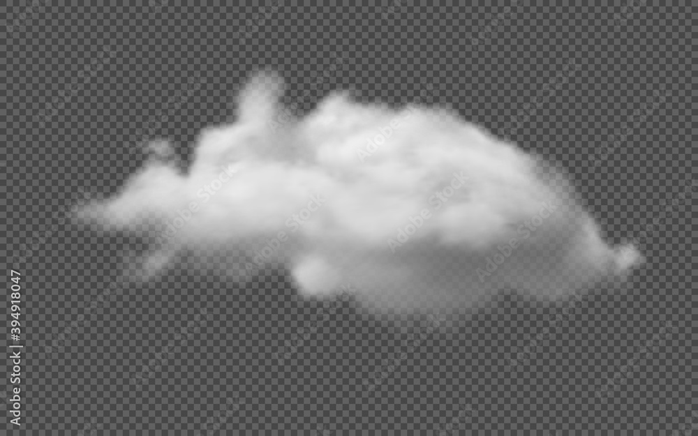 Vector realistic isolated cloud on the transparent background. Stock ...