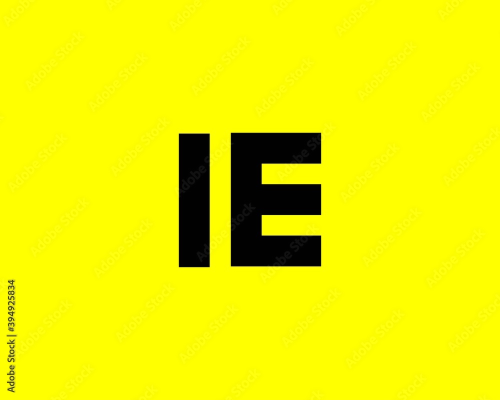 IE EI LETTER LOGO DESIGN VECTOR TEMPLATE. IE EI LOGO DESIGN. Stock ...