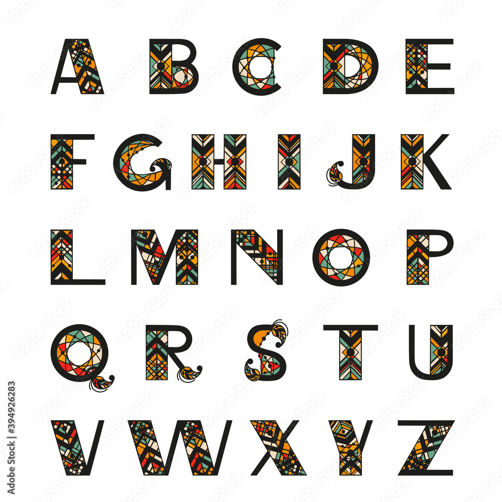 Tribal Lettering Font