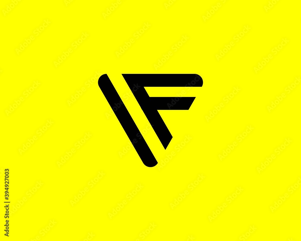 IF FI LETTER LOGO DESIGN VECTOR TEMPLATE. IF FI LOGO DESIGN. Stock ...