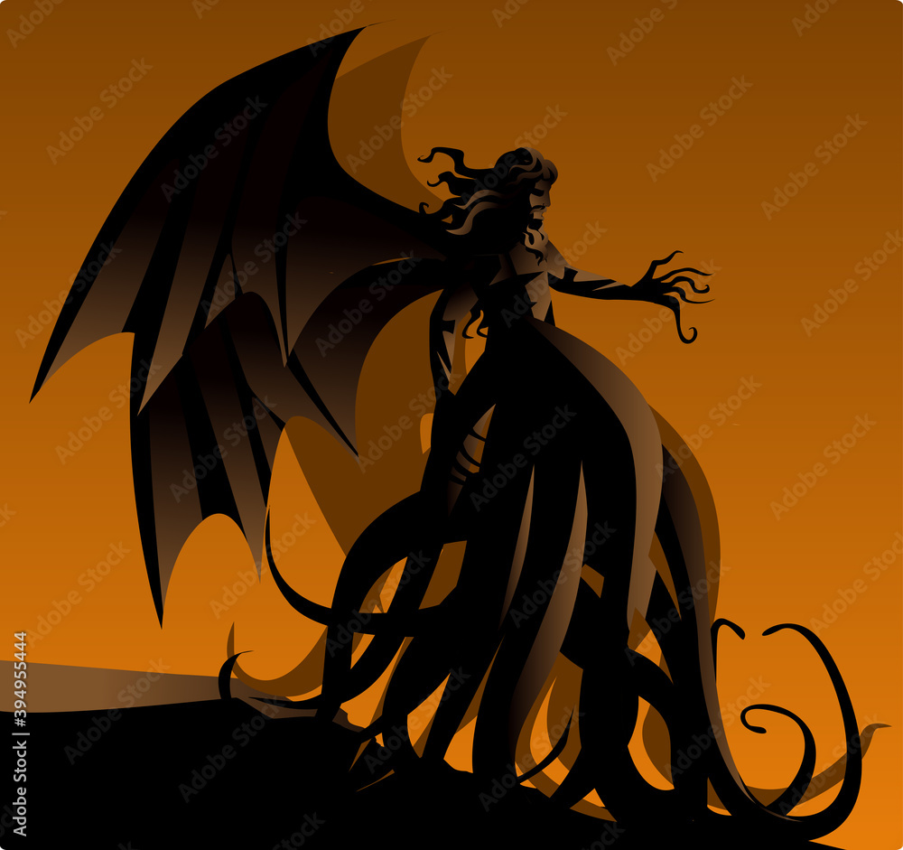 greek mythology titan monster typhon with snake legs Stock Vector ...