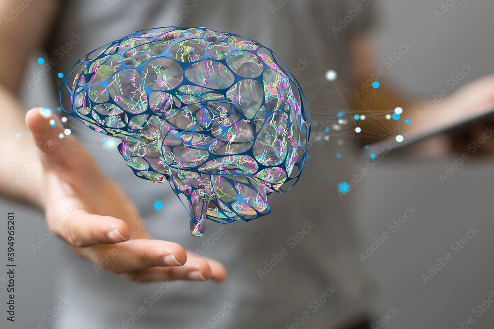 intelligence brain ai digtal 3d artificial intelligence Stock Photo ...