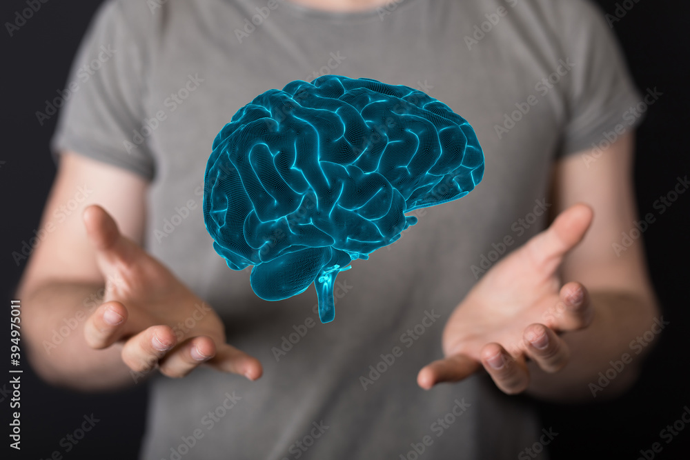 brain intelligence ai digtal 3d artificial intelligence Stock Photo ...