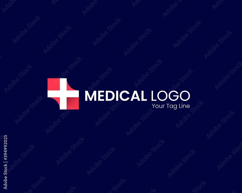 Hospital medical logo vector design Stock Vector | Adobe Stock