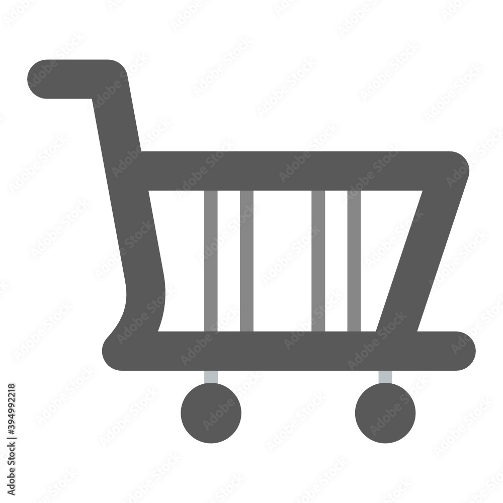 Steel Cart for Moving heavy Metal Goods Concept Vector Color Icon ...