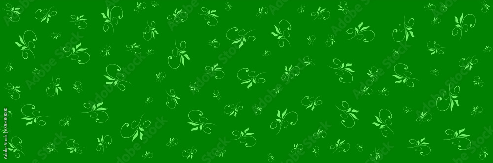green background with batik design Stock Vector | Adobe Stock