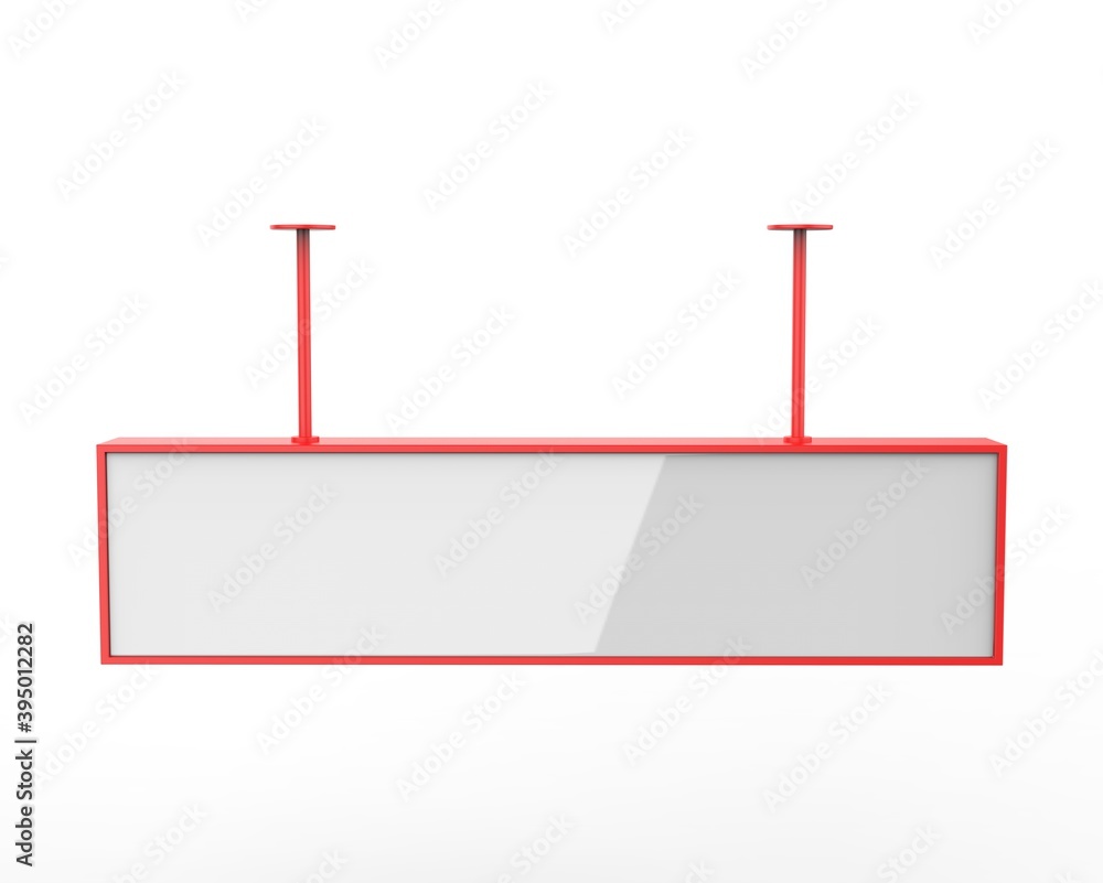 Passenger Information Display System Screen for mockup, 3d render ...