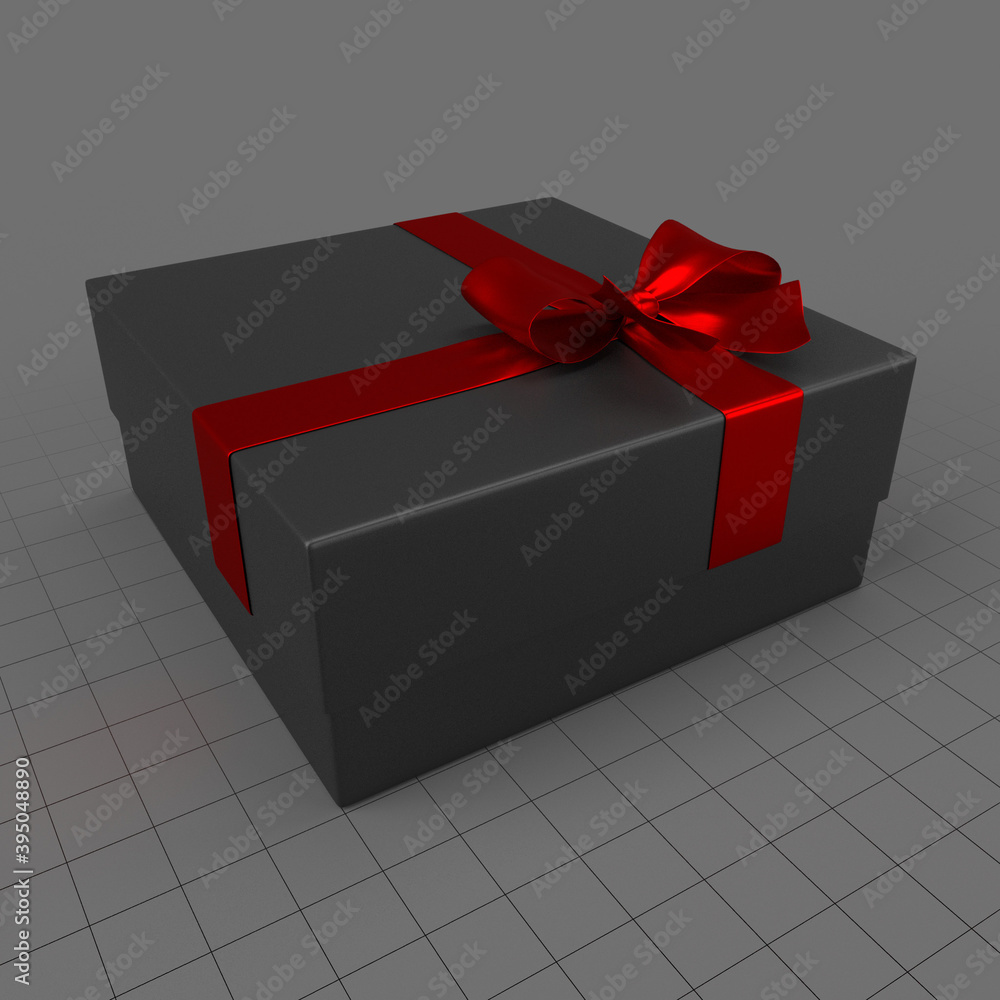 Wrapped Christmas gift 3 Stock 3D asset | Adobe Stock