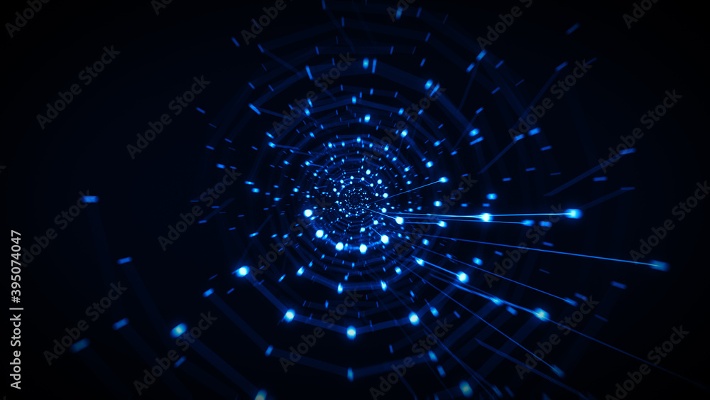 Abstract Hi Tech Futuristic Plexus Design/ Illustration of an abstract ...