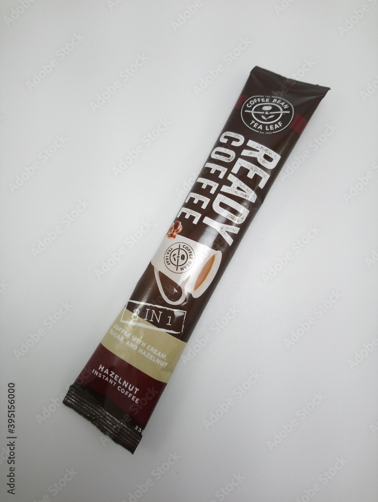 Coffee bean and tea leaf ready coffee 3 in 1 hazelnut instant coffee in ...