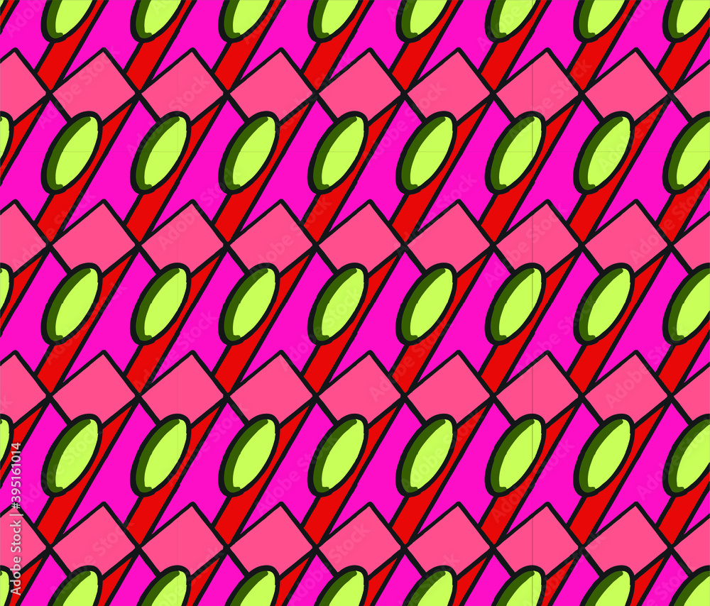 diseño de patrón de repetición sin fisuras de un motivo geométrico ...