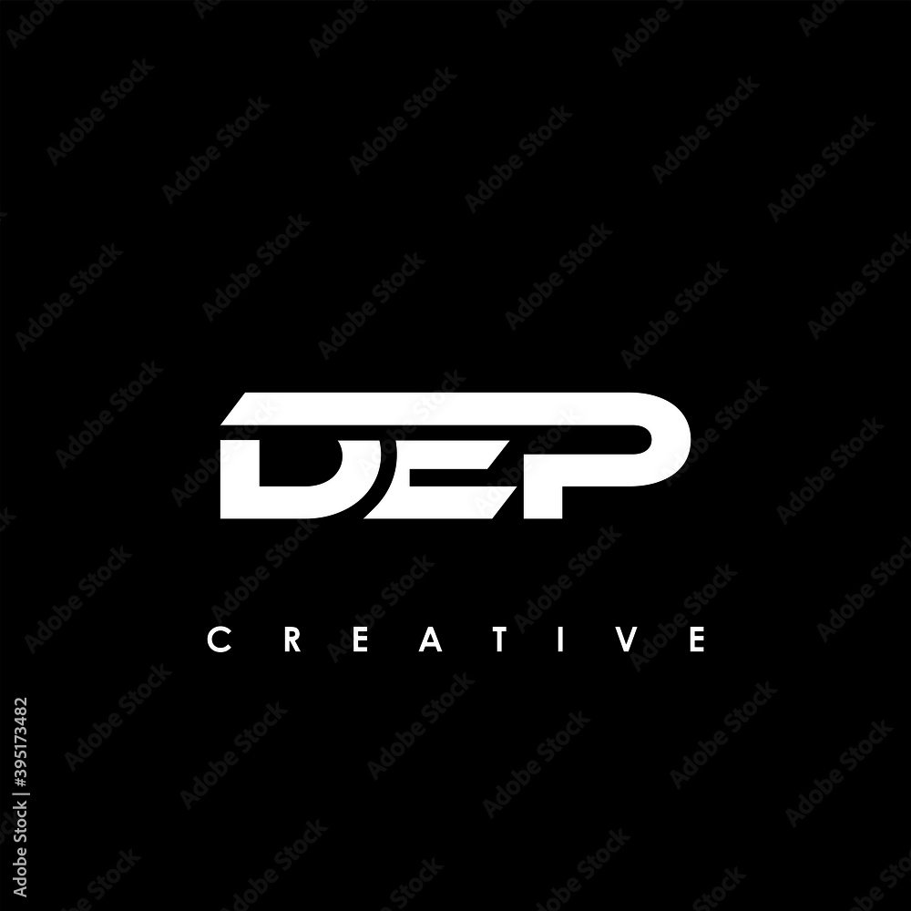 DEP Letter Initial Logo Design Template Vector Illustration Stock ...
