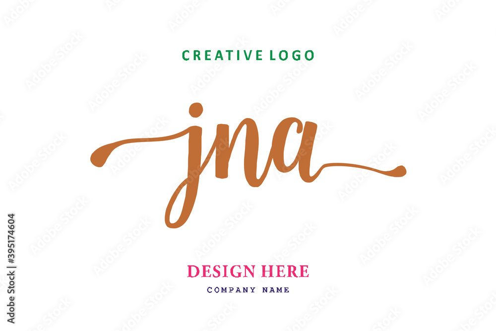 JNA lettering logo is simple, easy to understand and authoritative ...
