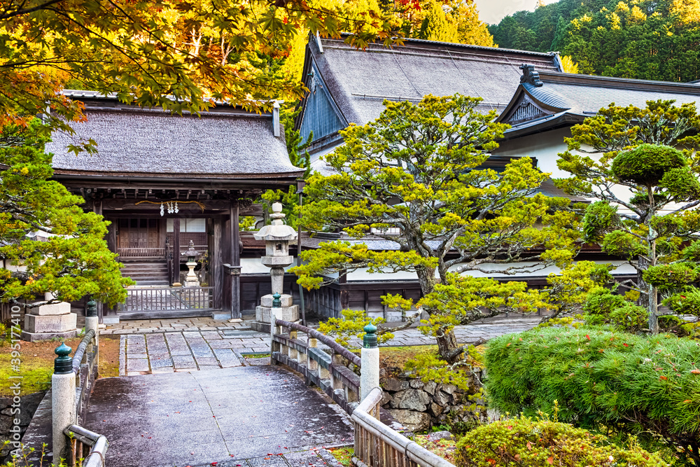 Tradtional Japanese Shinto Shrine on Koyasan Mountain in Japan. Stock ...
