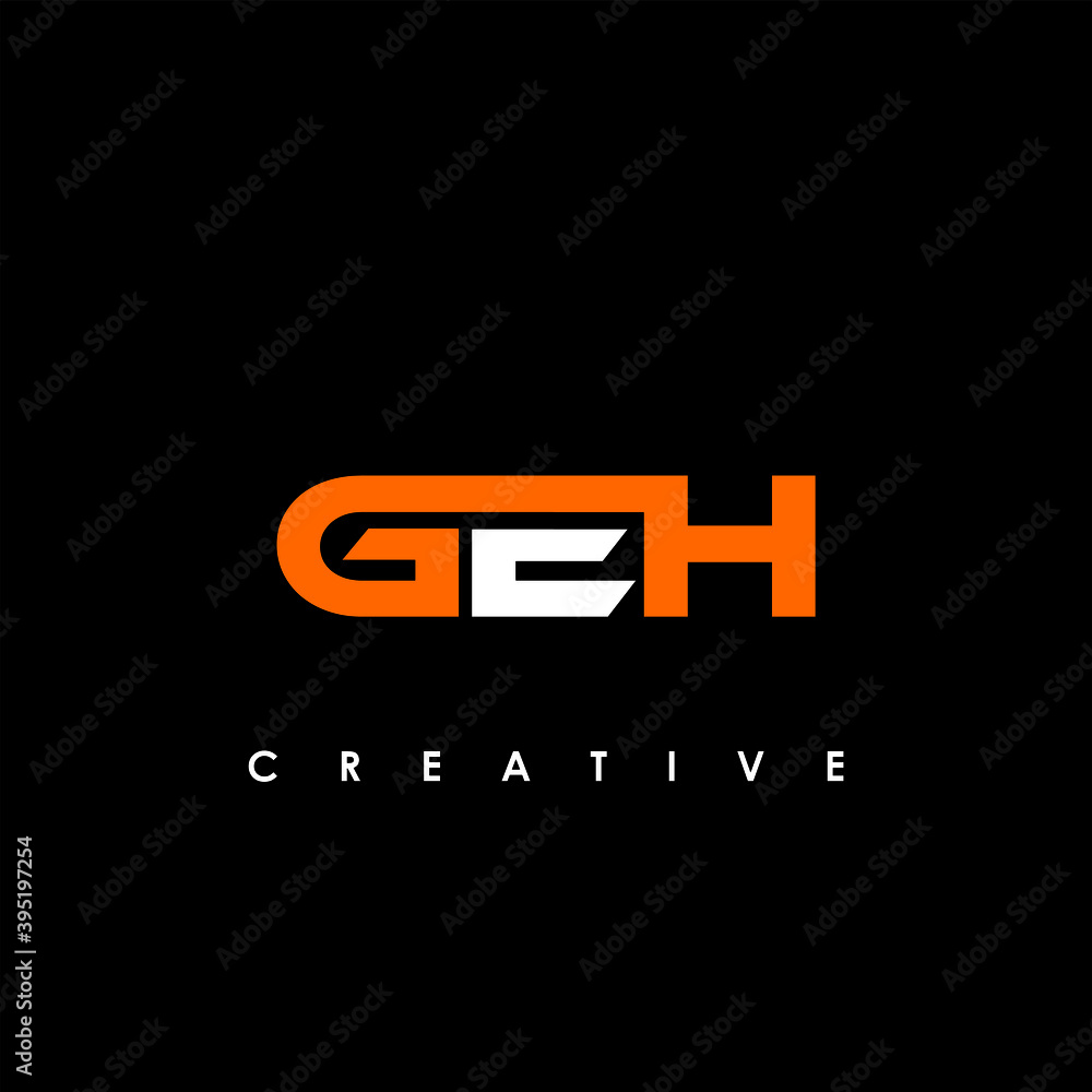 GEH Letter Initial Logo Design Template Vector Illustration Stock ...
