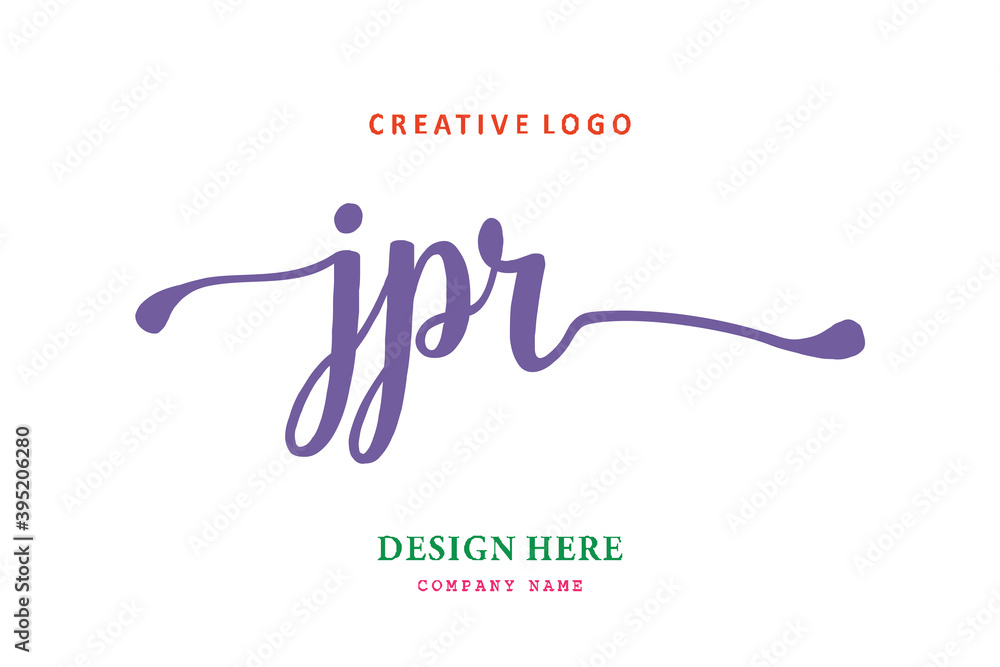 JPR lettering logo is simple, easy to understand and authoritative ...