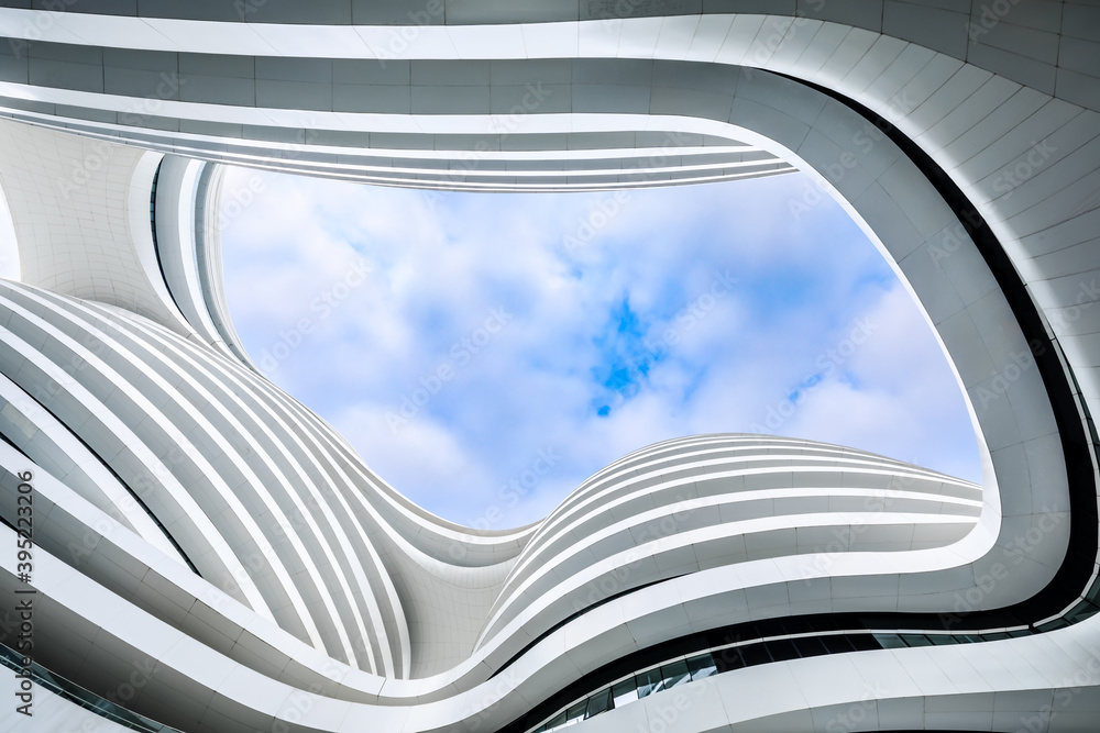 Beijing,China - September 21,2020:Galaxy Soho Building is an urban ...