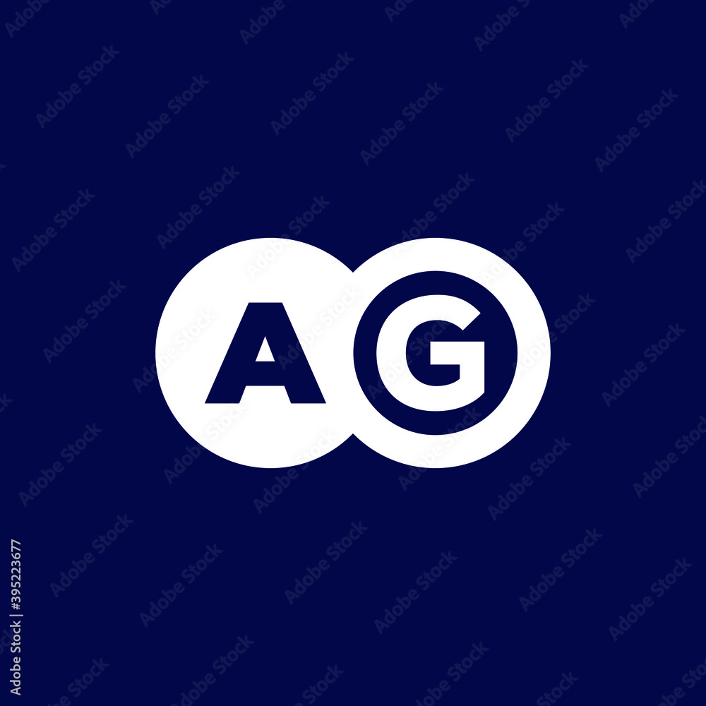 AG Initial Letter Modern Unique Logo for Clothing Brand Fashion Logo ...