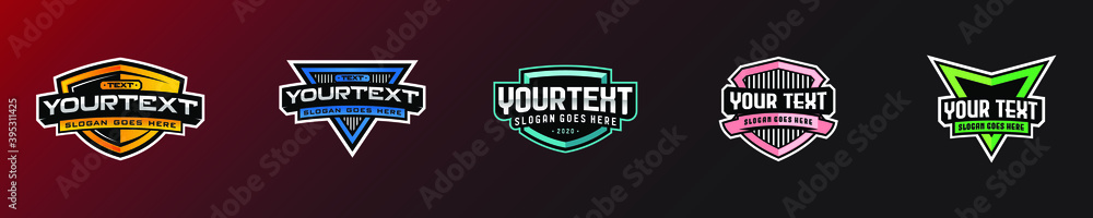 Set of emblem sport/esport logo design Stock Vector | Adobe Stock