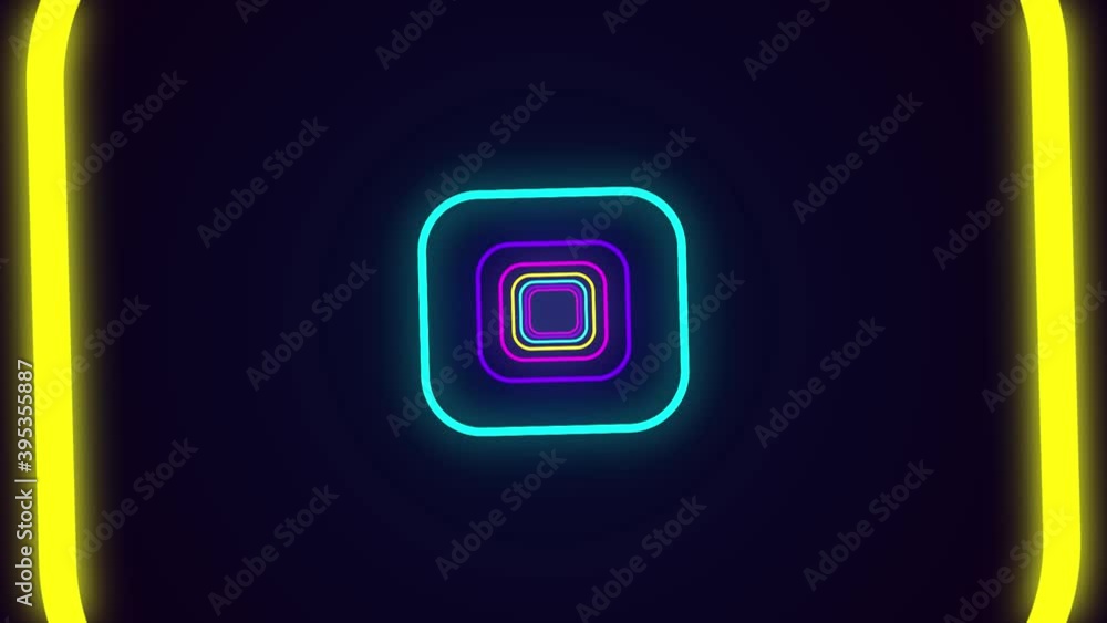 Vidéo Stock Video animation with rotating squares without corners ...