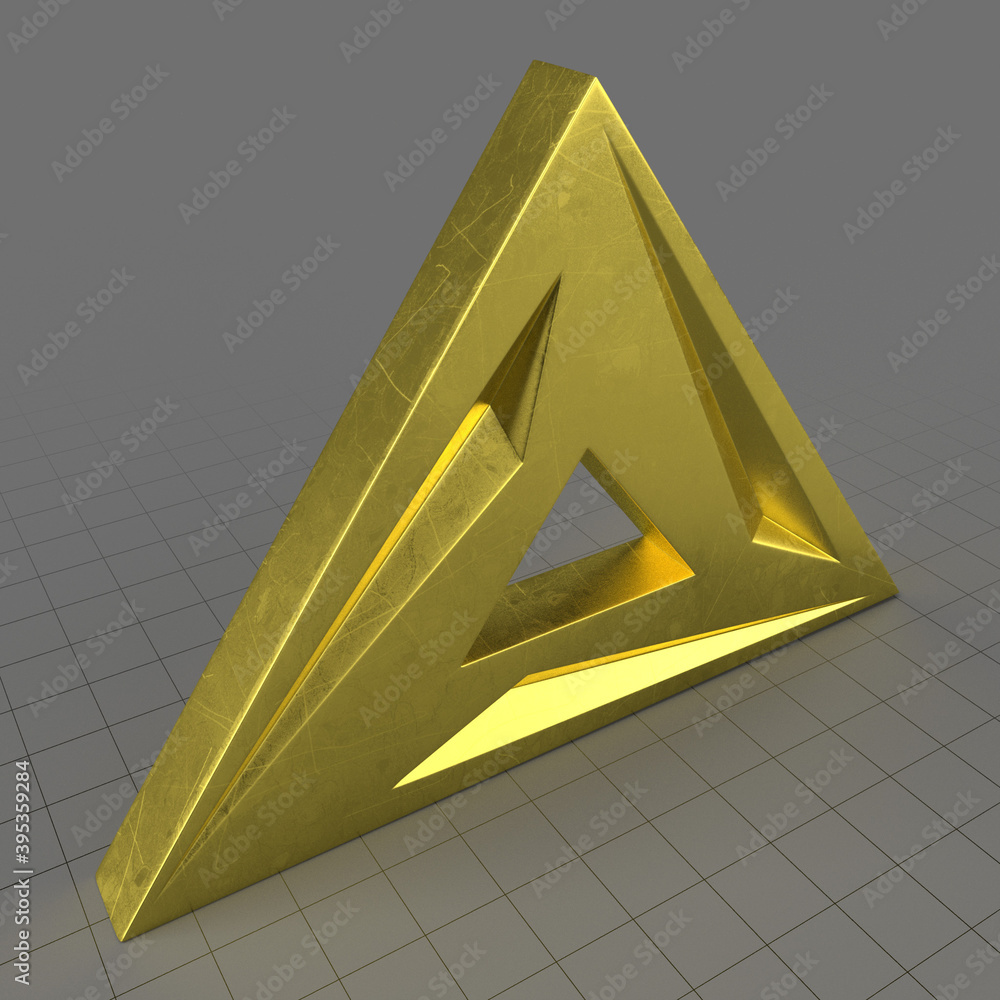 Open triangle contenido 3D de Stock | Adobe Stock