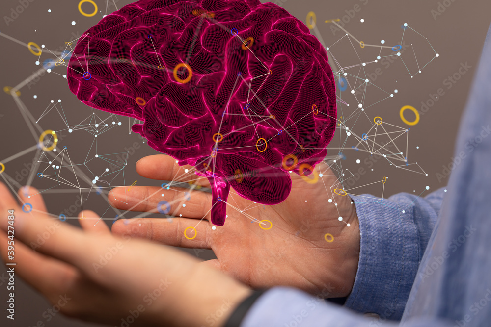 brain intelligence ai digtal 3d artificial intelligence Stock Photo ...