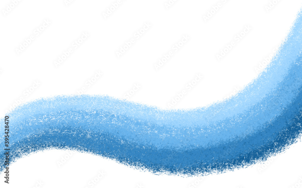 Blue wave curved line background border. Soft flow gradient wavy upward ...