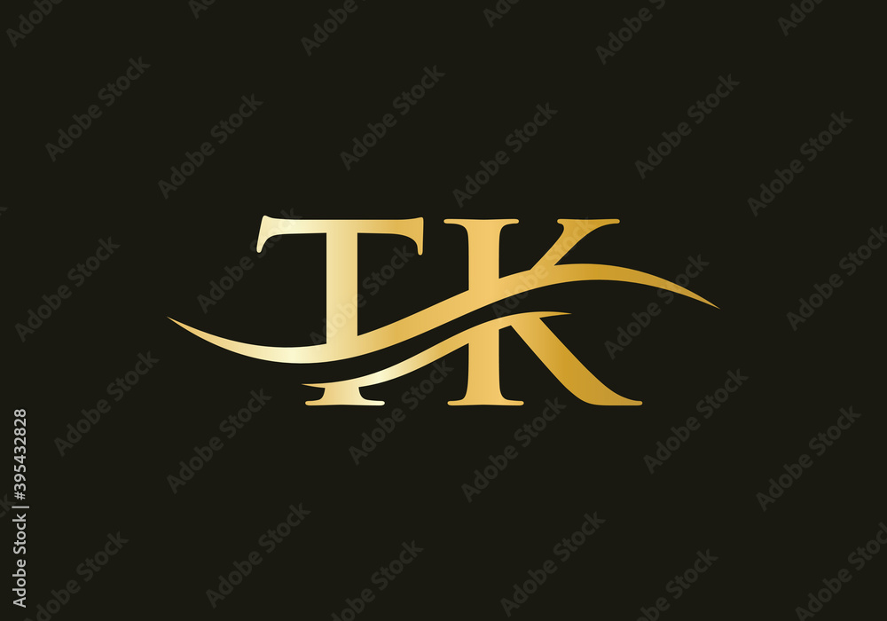 TK logo design. Premium Vector TK Logo. Beautiful Logotype for luxury ...