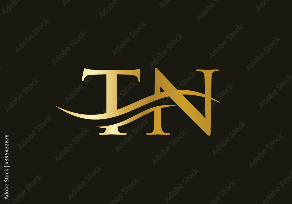 TN logo design. TN Modern creative unique elegant minimal. TN initial ...