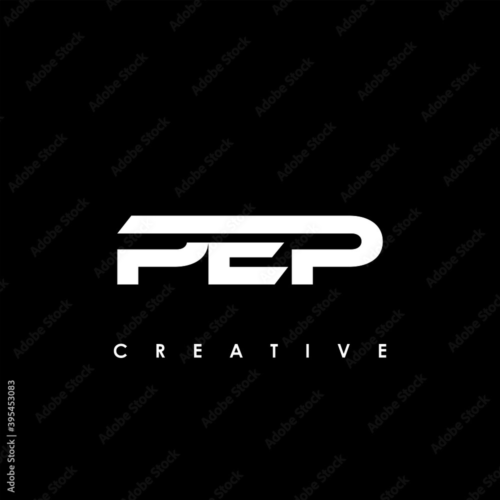 PEP Letter Initial Logo Design Template Vector Illustration Stock ...