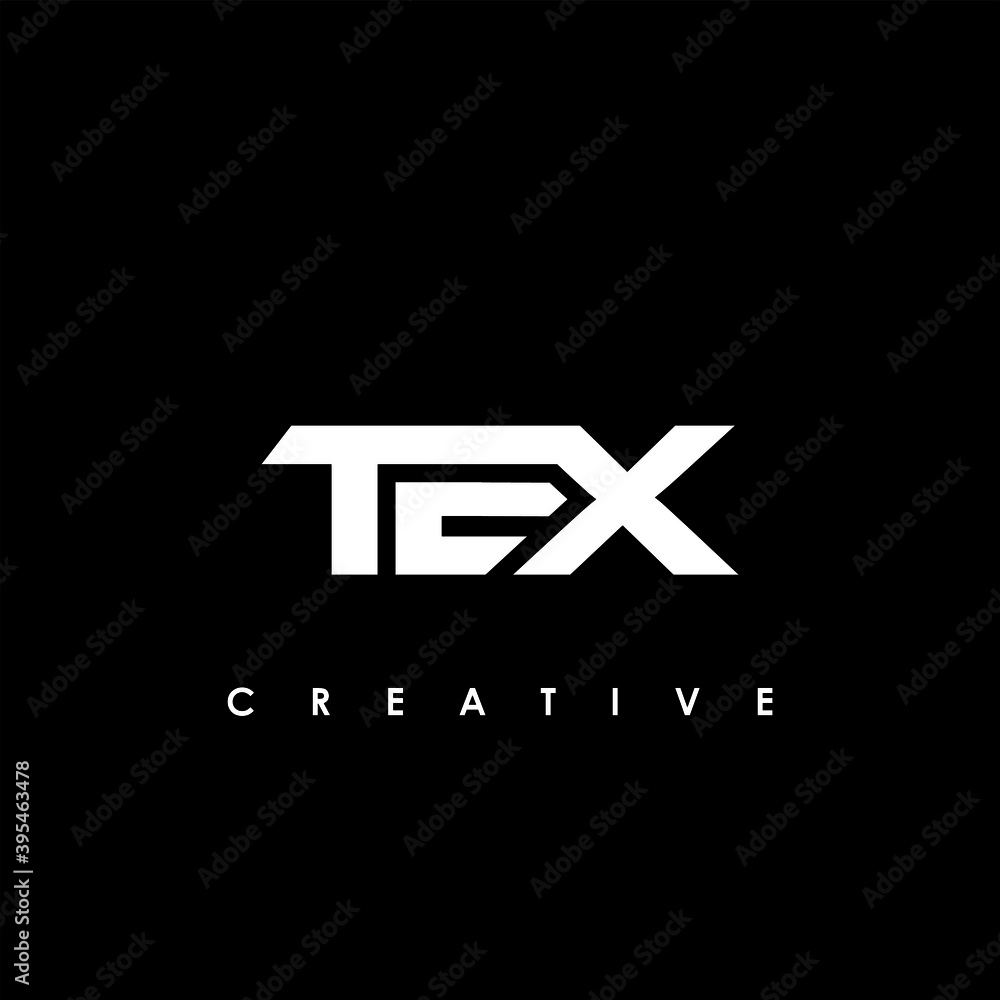 TEX Letter Initial Logo Design Template Vector Illustration Stock ...