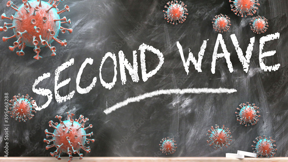 Second wave and covid virus - pandemic turmoil and Second wave pictured ...