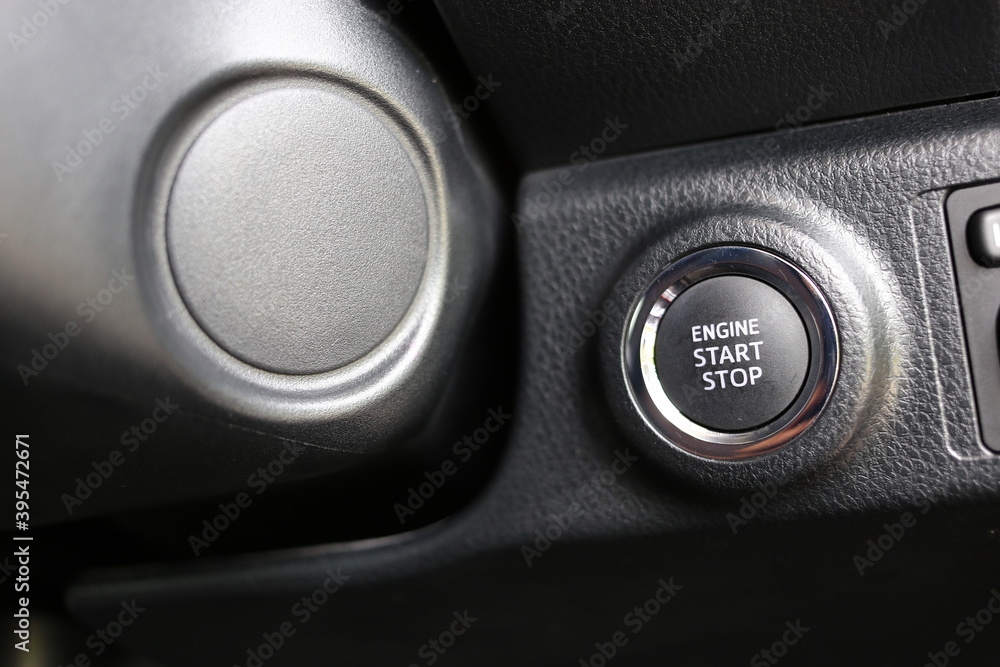 Engine start button, Press the button to start the car automatically ...