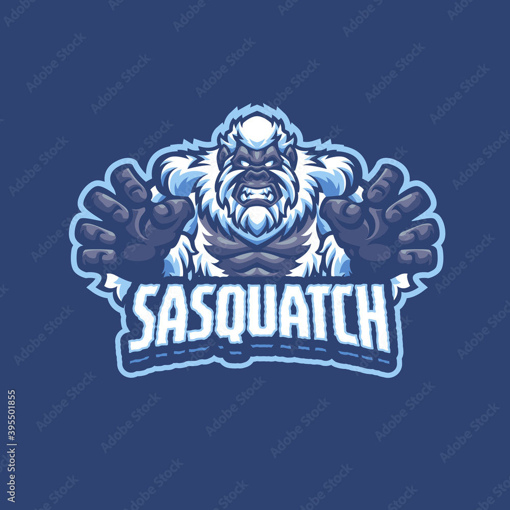 Sasquatch Mascot logo for esport and sport team Stock Vector | Adobe Stock