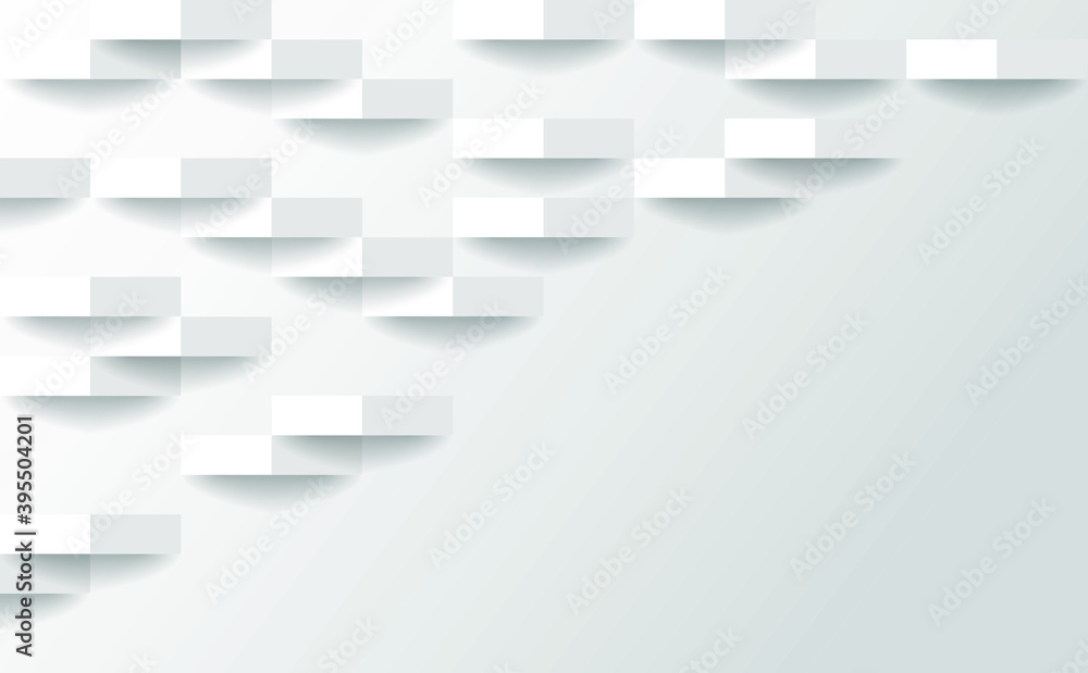 White abstract texture. Vector background 3d paper art style can be ...