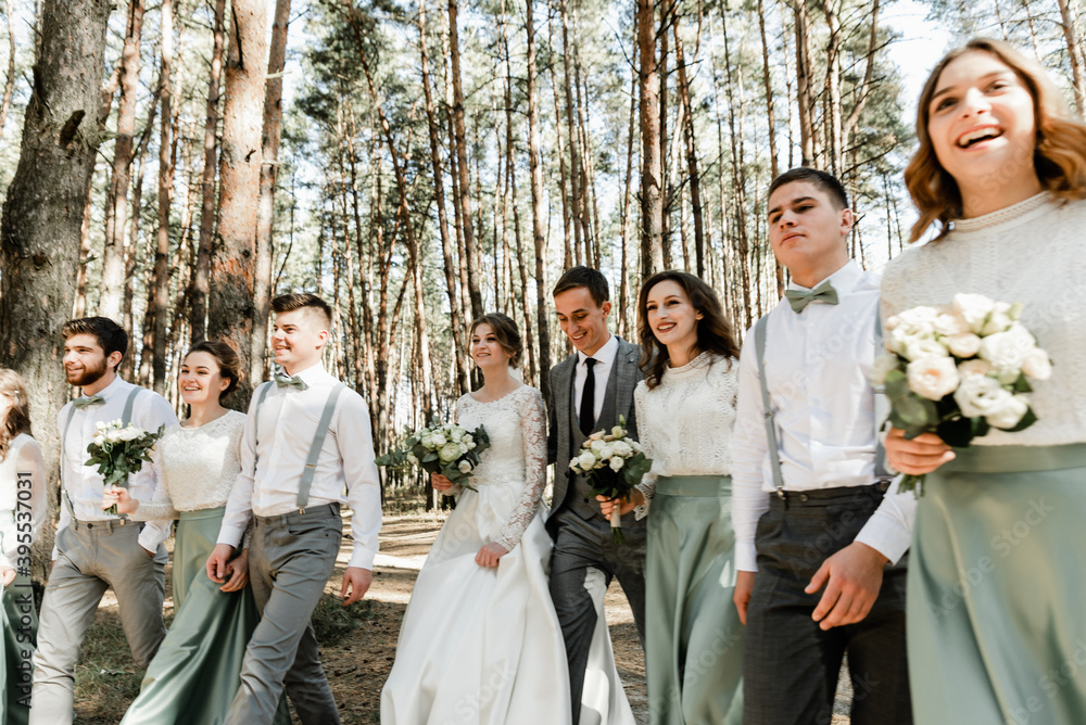 international wedding with friends,close friends congratulate the ...