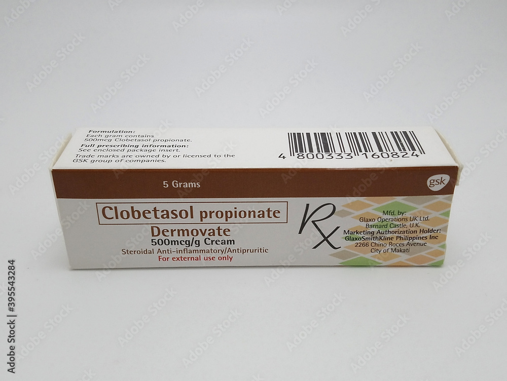 Clobetasol propionate dermovate cream in Manila, Philippines Stock ...