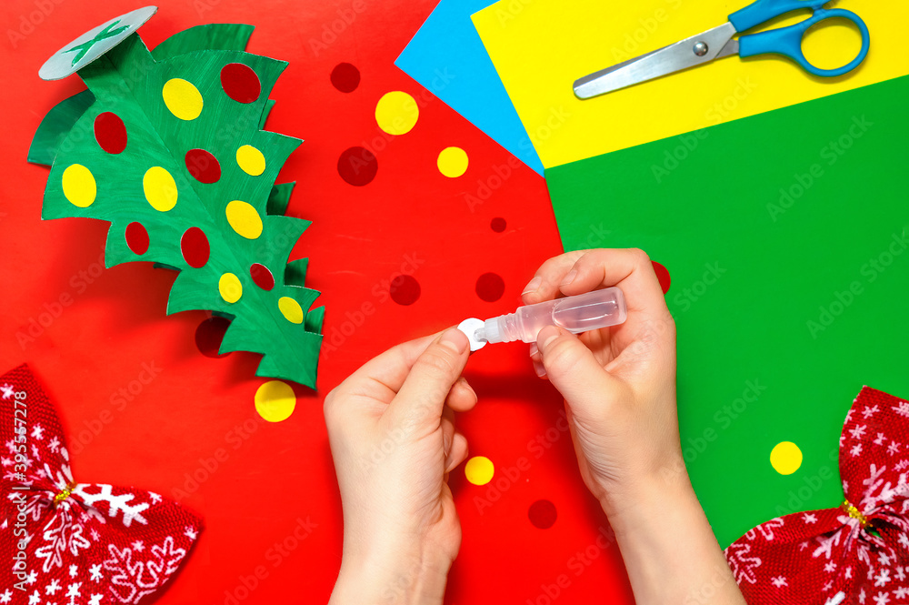 Christmas craft. DIY cardboard Christmas tree, step-by-step ...