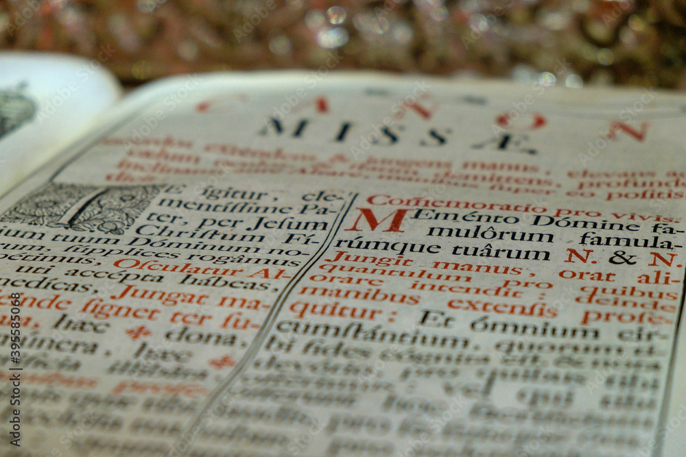 Canon de la Misa, - Canon Missæ -, Museo Diocesano, catedral de la ...