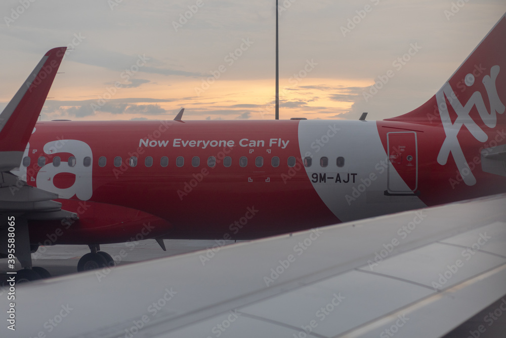 Kuala Lumpur, Malaysia-November 10 2018: A Picture of AirAsia's fleet ...
